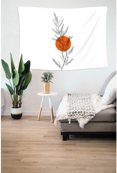 Markadekor Soyut Dal ve Güneş Desenli Yıkanabilir Duvar Örtüsü 466 Markadekor Soyut Dal ve Güneş Desenli Yıkanabilir Duvar Örtüsü 466