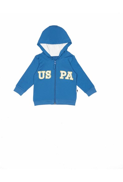 U.S. Polo Assn. Hırka Kapüşonlu Mat Indigo