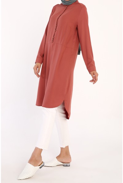 ALLDAY Doğal Kumaşlı Biritli Tunik ALLDAY Doğal Kumaşlı Biritli Tunik