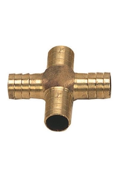 Dörtlü Hortum Eki Sarı 10 mm