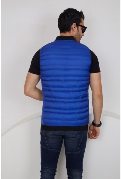 Danger Mevsimlik Erkek Şişme Yelek Saks Danger Mevsimlik Erkek Şişme Yelek Saks