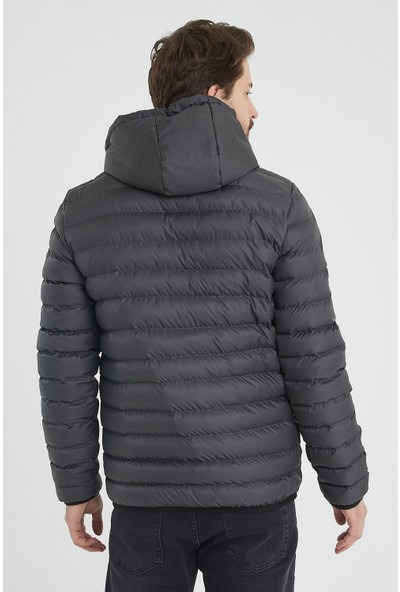 Danger Kapüşonlu Şişme Mont Antrasit Danger Kapüşonlu Şişme Mont Antrasit