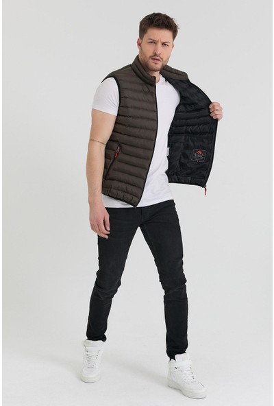 Danger Erkek Slim Fit Şişme Yelek Haki Danger Erkek Slim Fit Şişme Yelek Haki