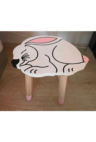Bnrbonafide Montessori Tavşan Figürlü Tabure