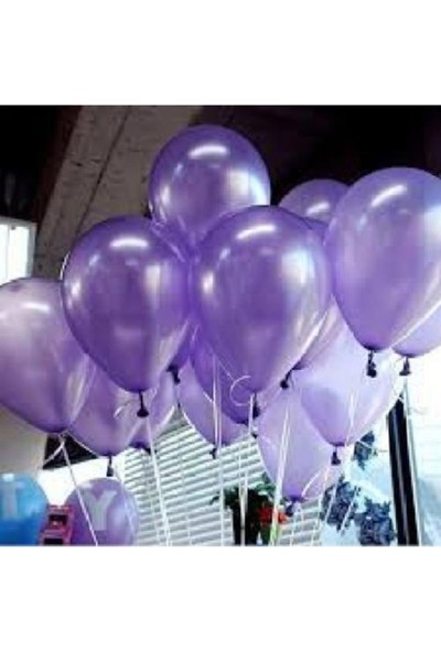 Bi Hızlı 7 Adet Metalik Balon - Lila