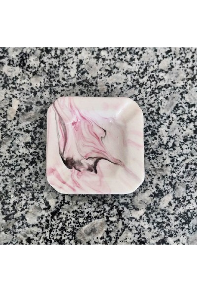 Şuhut Kadın Kooperatifi Seramik Ebru Desen 9,5cm Kül Tablası