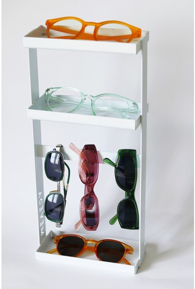 Meveda Beyaz Gözlük Organizeri ve Çok Amaçlı Düzenleyici