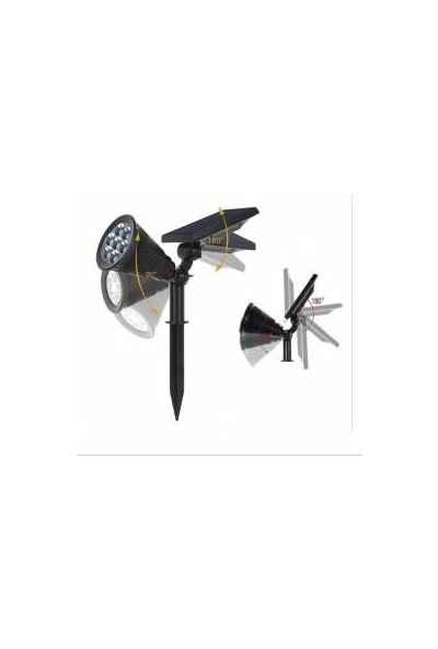 Forlife 7W Solar Güneş Enerjili Kazıklı Çim & Bahçe Aydınlatma ( Beyaz Işık )