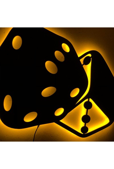 Pika Tasarım Zar LED Işıklı Tablo