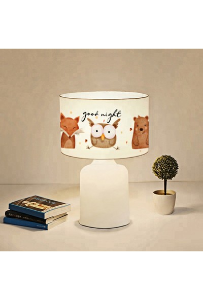 Homing Kumaş Baskılı Çocuk Odası Abajur