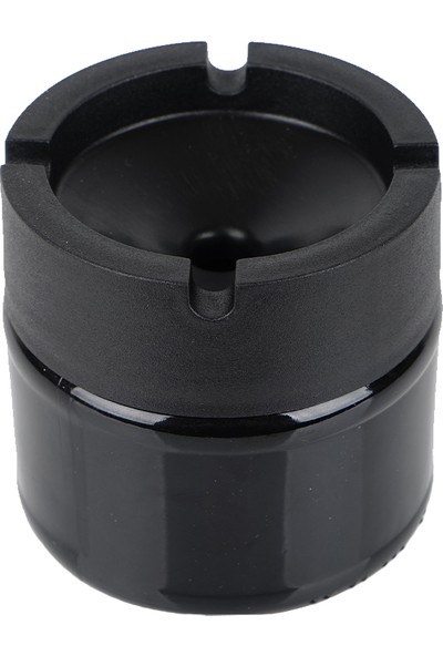 Bimbambom Kokusuz Cam Hazneli Küllük Yanmaz Siyah Noktalı Cam Sigara Küllüğü