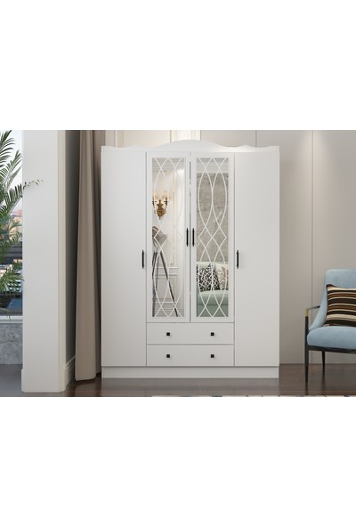 Sunroyal Concept Lavinia 4 Kapak 2 Çekmece Gardırop