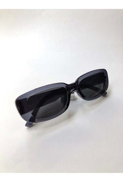 Alp Unisex Siyah Kare Dikdörtgen Vintage-Retro Güneş Gözlüğü Alp Unisex Siyah Kare Dikdörtgen Vintage-Retro Güneş Gözlüğü