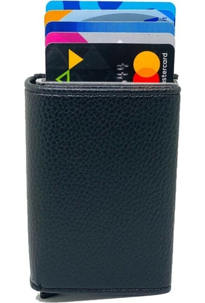 Alp Özler Para Gözlü Otomatik Mekanizmalı Mıknatıslı Deri Siyah Erkek Kartlık Cüzdan Alp Özler Para Gözlü Otomatik Mekanizmalı Mıknatıslı Deri Siyah Erkek Kartlık Cüzdan