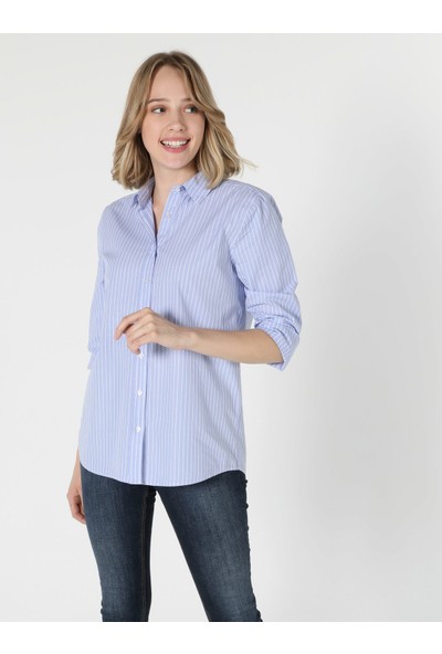 Colin's Mavi Kadın Gömlek U.kol