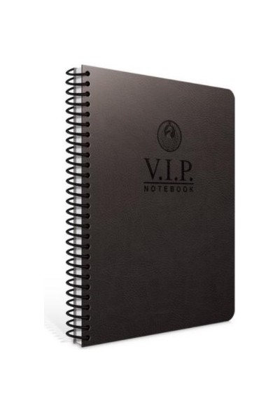 Gıpta A4 Vip Deri Kapak Spiralli Çizgili Defter Siyah 1080 Gıpta A4 Vip Deri Kapak Spiralli Çizgili Defter Siyah 1080