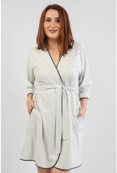 Vienetta Büyük Beden 3/4kol Sabahlık