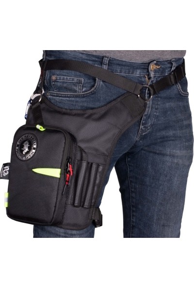 Anka Shop Motosiklet Bel Bacak Çantası Impertex Kumaş Cep Oyuklu Motor Kurye Çanta Leg Bag 1420