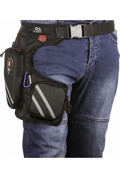 Anka Shop Motosiklet Bel Bacak Çantası Impertex Kumaş Bol Para Cepli Kurye Motor Çanta Leg Bag 143MX