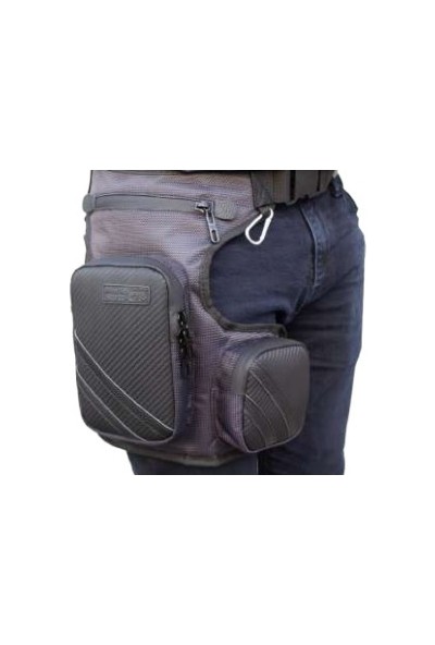 Anka Shop Motosiklet Bel Bacak Çantası Impertex Kumaş Bol Para Cepli Kurye Motor Çanta Leg Bag GT443