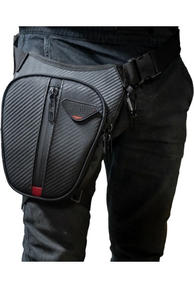 Anka Shop Motosiklet Bel Bacak Çantası Impertex Kumaş Bol Para Cepli Kurye Motor Çanta GT424 Leg Bag