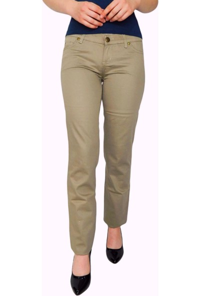 Brg Jeans Kadın Kanvas Pantolon Düşük Bel BGL-ST01557