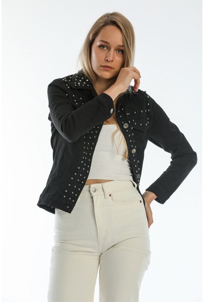 Egs Bayan Taşlı Kot Ceket 422256