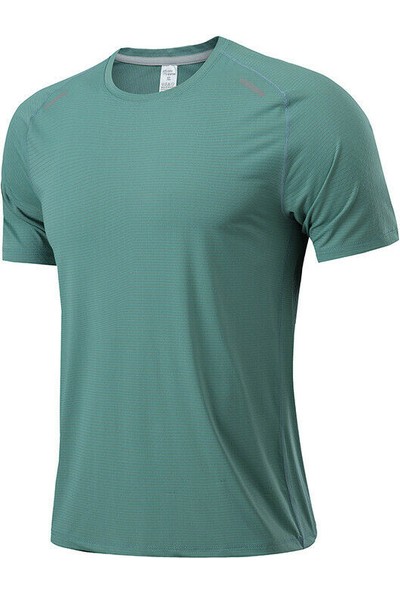HappyYi Erkek Kısa Kollu Hızlı Kuruyan Egzersiz Koşu Spor Tişört Açık Yeşil-Xxl (Yurt Dışından) HappyYi Erkek Kısa Kollu Hızlı Kuruyan Egzersiz Koşu Spor Tişört Açık Yeşil-Xxl (Yurt Dışından)