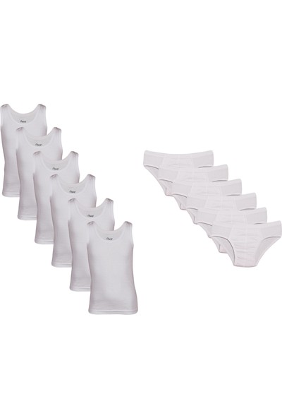 Onurel 6 Lı Erkek Çocuk Atlet Külot Takım