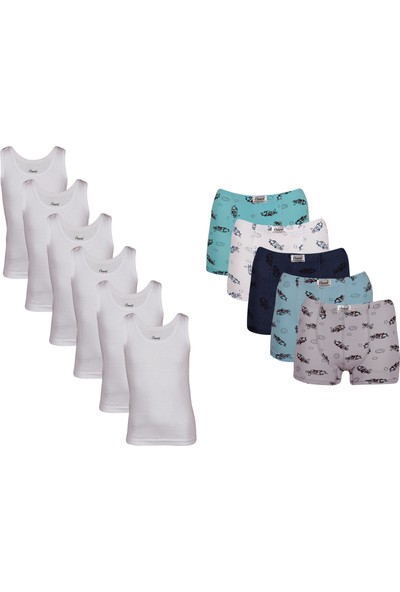 Onurel Erkek Çocuk 6 Atlet 6 Boxer