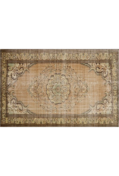 Zemindose Vintage Eskitme El Dokuma Halı 183 x 267 cm 2717