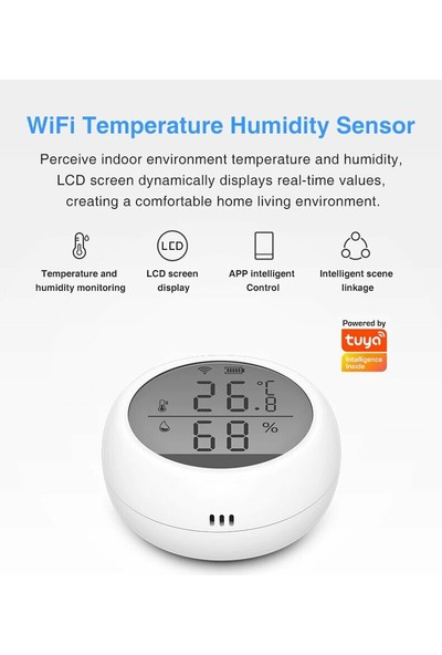 KKmoon Tuya Akıllı Wifi Sıcaklık Sensörü KKmoon Tuya Akıllı Wifi Sıcaklık Sensörü