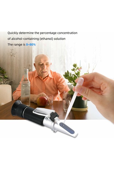 KKmoon Refraktometre Alkol Konsantrasyonu Dedektörü KKmoon Refraktometre Alkol Konsantrasyonu Dedektörü
