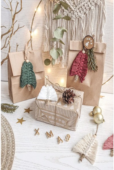 E-Sanat Evi Dekoratif Çam Ağacı Şeklinde Ağaç ve Duvar Süsü