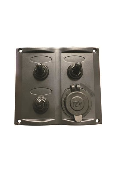 Bfy 3'lü Swıtch Panel Çakmak Soketli 95X105MM