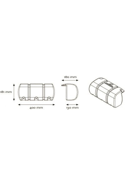 Dan Fender Dan-Fender Iskele Usturmaçası Küçük 18X40 cm