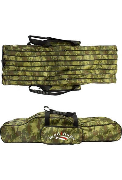 Modibags 130 cm 4 Göz Kamuflaj Olta Çantası