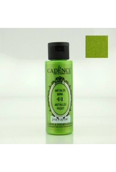 Cadence 219 Metalik Boya Fıstık Yeşili 70 ml Cadence 219 Metalik Boya Fıstık Yeşili 70 ml