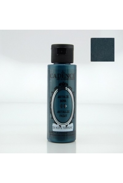 Cadence 224 Metalik Boya Koyu Turkuaz 70 ml
