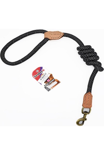 Eurodog Köpek Uzatma Tasması 14MMX120 cm Reflektörlü Siyah Eurodog Köpek Uzatma Tasması 14MMX120 cm Reflektörlü Siyah