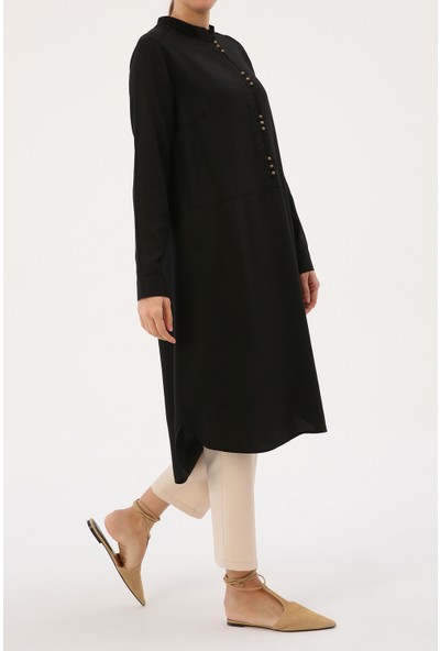 ALLDAY Doğal Kumaşlı Biritli Tunik