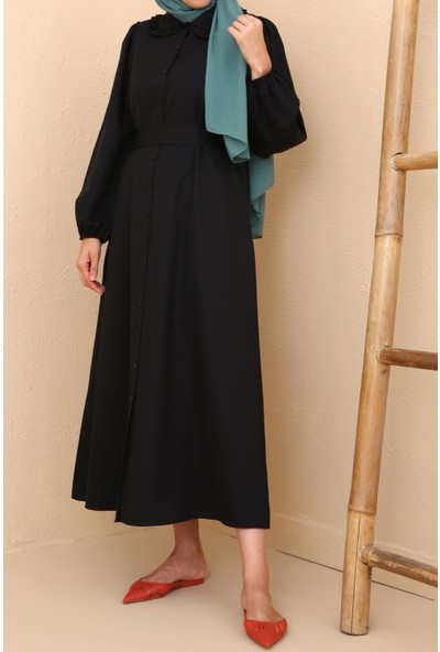 ALLDAY Kuşaklı Pamuklu Elbise