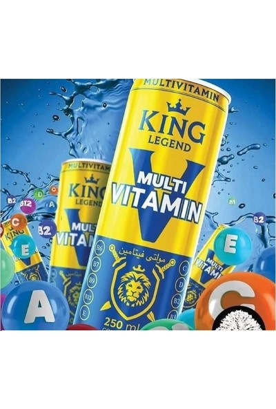 King Legend Mu lti Vitaminli Enerji Içeceği 250 ml x 24 Lü King Legend Mu lti Vitaminli Enerji Içeceği 250 ml x 24 Lü