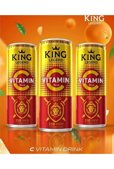 King Legend C Vitamin Plus Energy Drink 250 ml x 24 Lü King Legend C Vitamin Plus Energy Drink 250 ml x 24 Lü