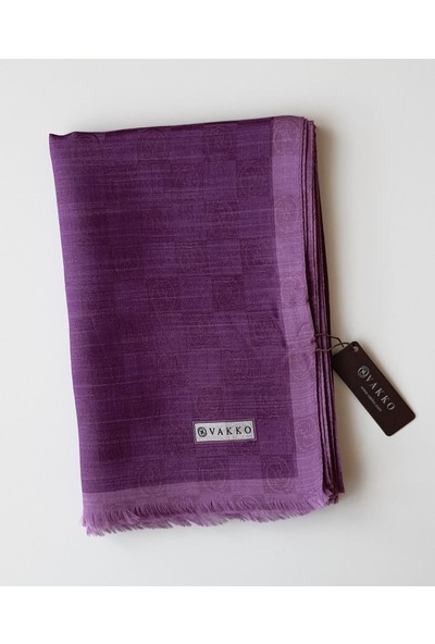 Vakko Marka Dama Desenli Ipekli Şal Vakko Marka Dama Desenli Ipekli Şal