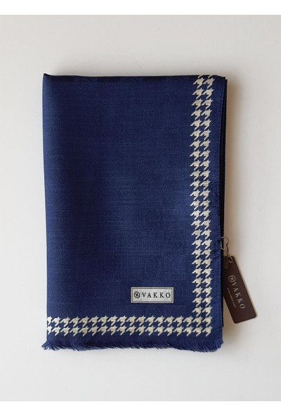 Vakko Marka Kazayağı Desenli Damalı Şal 37180