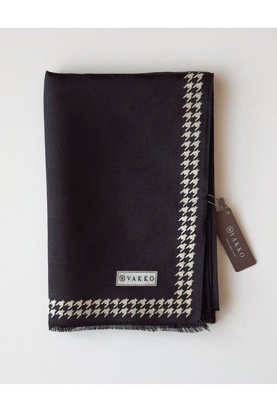 Vakko Marka Kazayağı Desenli Damalı Şal 37180