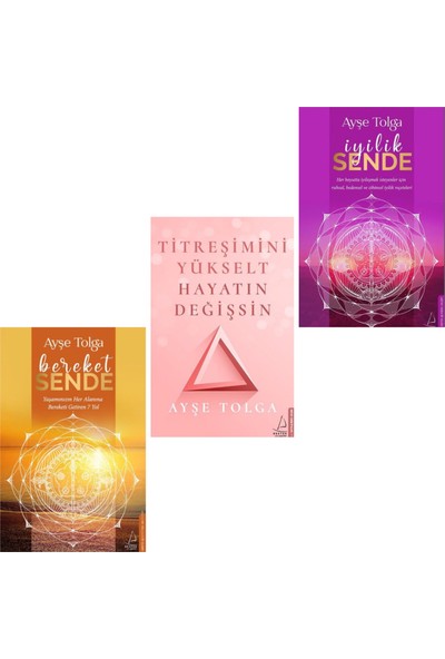 Destek Yayınları Bereket Sende - Titreşimini Yükselt Hayatın Değişsin - Iyilik Sende, Ayşe Tolga 3 Kitap Destek Yayınları Bereket Sende - Titreşimini Yükselt Hayatın Değişsin - Iyilik Sende, Ayşe Tolga 3 Kitap