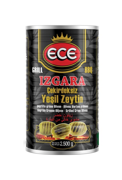 Ece Yeşil Çekirdeksiz Izgara Zeytin 161-200 2.5 kg Ece Yeşil Çekirdeksiz Izgara Zeytin 161-200 2.5 kg