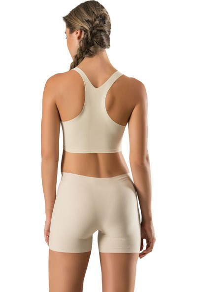 Proslim Kadın Ten Sporcu Büstiyer (Kapsız) Lazer Kesim Dikişsiz Ipeksi Toparlayıcı Proslim Kadın Ten Sporcu Büstiyer (Kapsız) Lazer Kesim Dikişsiz Ipeksi Toparlayıcı
